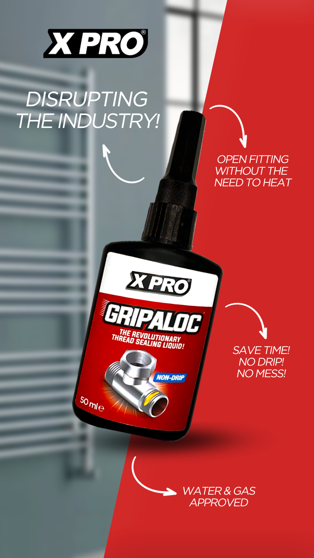 XPRO Gripaloc Thread locker & Sealant- Liquid PTFE – Sealant Wholesale